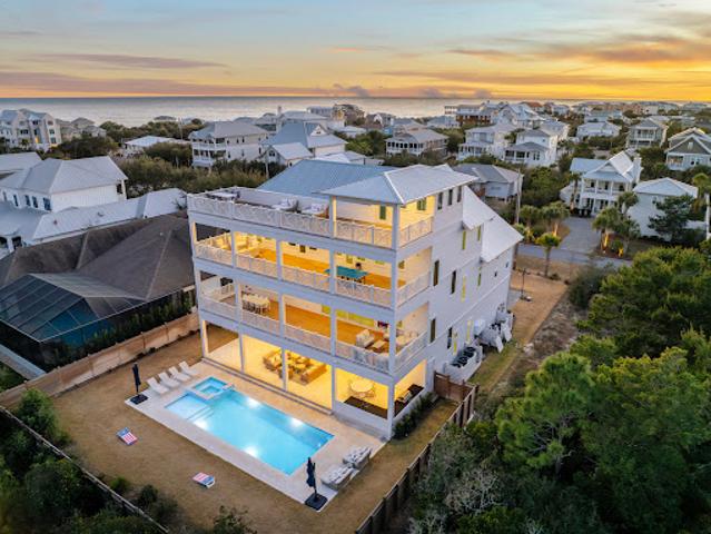 Seaside contemporary house with pool and terrace