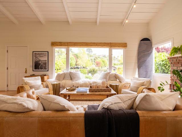 Seaside property with garden