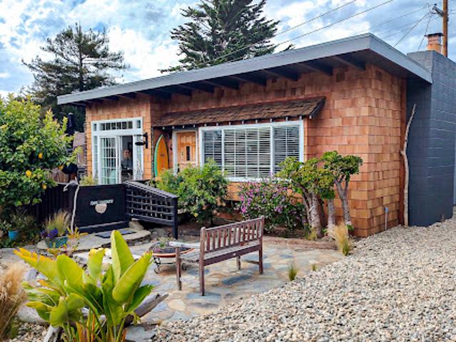 Seaside property with garden