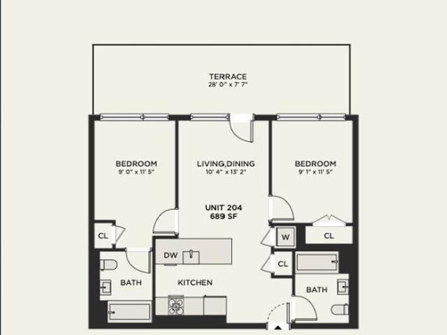 Seeking roommate for 2b/2ba with private terrace