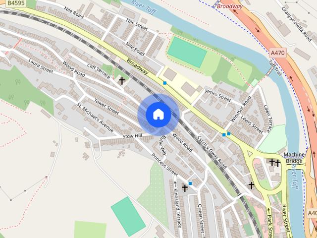 Self Contained 3 Bedroom 1st Floor Flat, No 70, Wood Road, Treforest