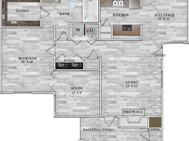 Serena Grove 1 1 Bedroom Apartment for Rent at 17630 Wayforest Dr, Houston, TX 77060