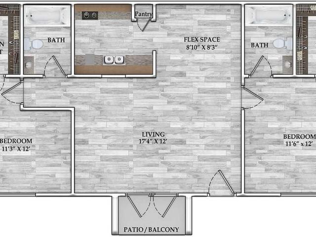 Serena Village 1 Apartments 2 Bedroom Apartment for Rent at 501 Greens Rd, Houston, TX 77060