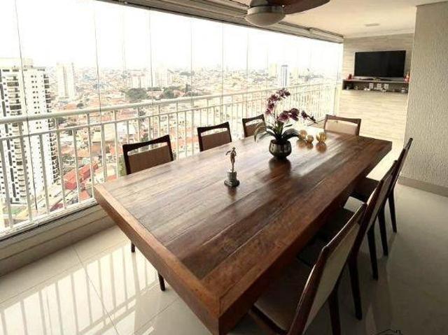 Maravilhoso Apartamento com 122 m² e Varanda Gourmet TODO MOBILIADO E DECORADO no Jd. Anália Franco