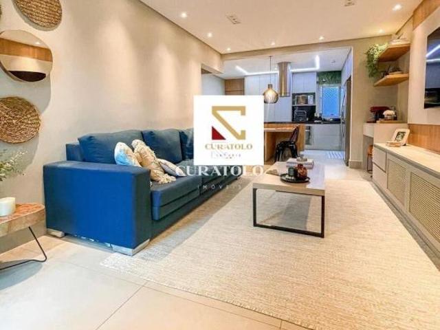 Seu apartamento ideal em Santo André, belíssima cobertura pronta para morar com 2 Dorms, 2 Vagas e D