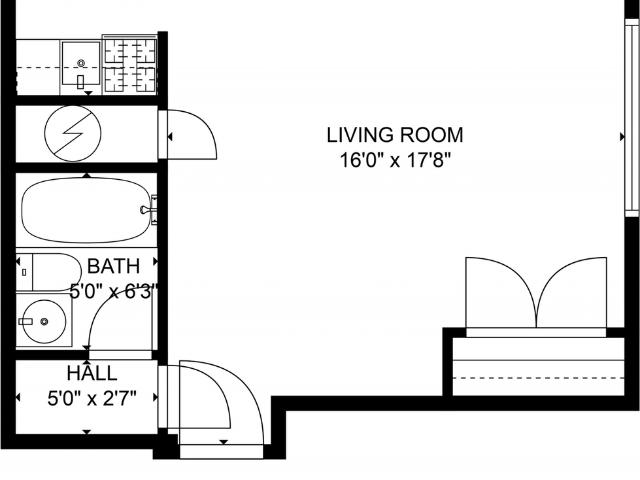 SK 1860 Studio Apartment for Rent at 1860 N Star Rd, Columbus, OH 43212 Tri Village