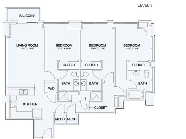 Skyhouse Buckhead Studio Apartment for Rent at 3390 Stratford Rd Ne, Atlanta, GA 30326 North Buckhead