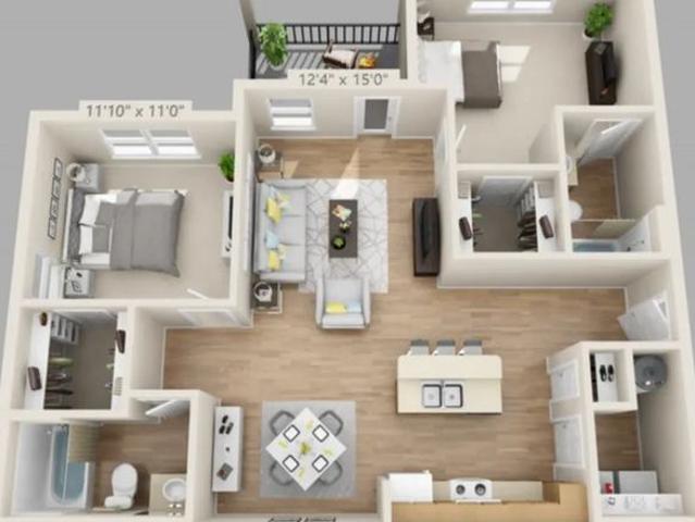 Skyline Terrace Apartment One Room for Rent
