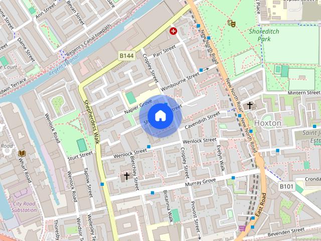 Shaftesbury Court, Shaftesbury Street, Old Street, N1