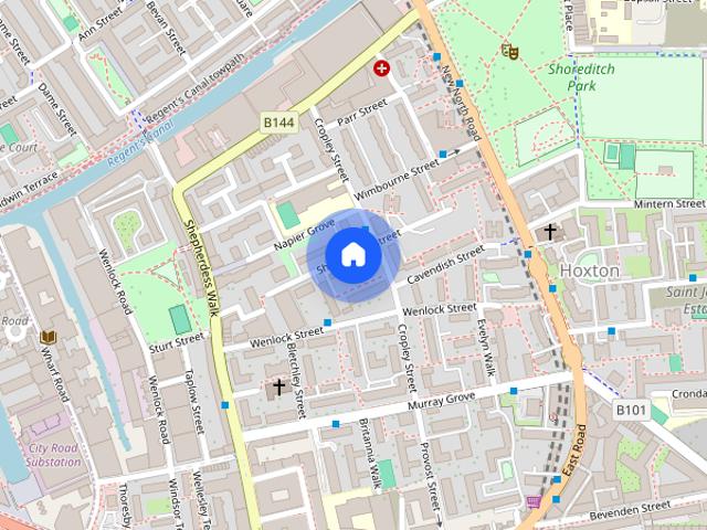 Shaftesbury Court, Shaftesbury Street, Old Street, N1