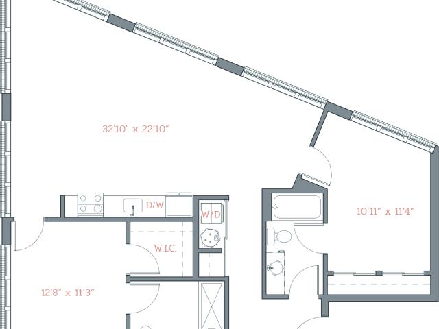 Shirt Factory Lofts and The Platform 2 Bedroom Apartment for Rent at 1 Chestnut St, Norwalk, CT 06854