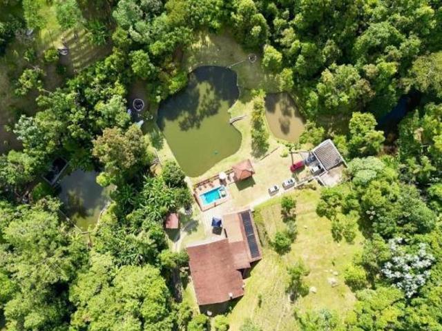 Sítio alto padrão em São Lourenço da Serra, com 3 lagos e piscina: 42.000,00 m² de área!