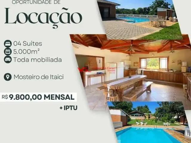 Sítio / Chácara para Locação em Indaiatuba/SP Recanto dos Pássaros 4 Quartos