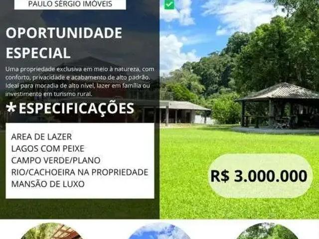 Sítio / Chácara para Venda em Cachoeiras de Macacu/RJ Zona Rural 5 Quartos