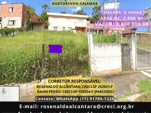 Sítio / Chácara para Venda em Cajamar/SP Guaturinho 3 Quartos