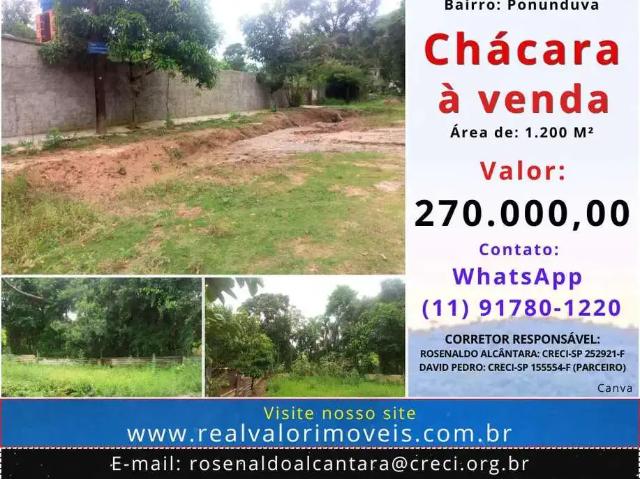 Sítio / Chácara para Venda em Cajamar/SP Ponunduva