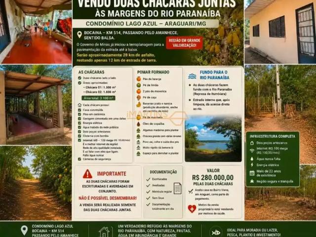Sítio / Chácara para Venda em Araguari/MG Área Rural de Araguari