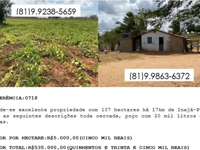 Sítio / Chácara para Venda em Inajá/PE Zona Rural