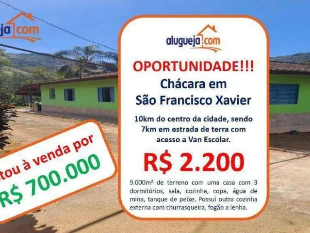 Sítio / Chácara para Venda em São José dos Campos/SP São Francisco Xavier 3 Quartos
