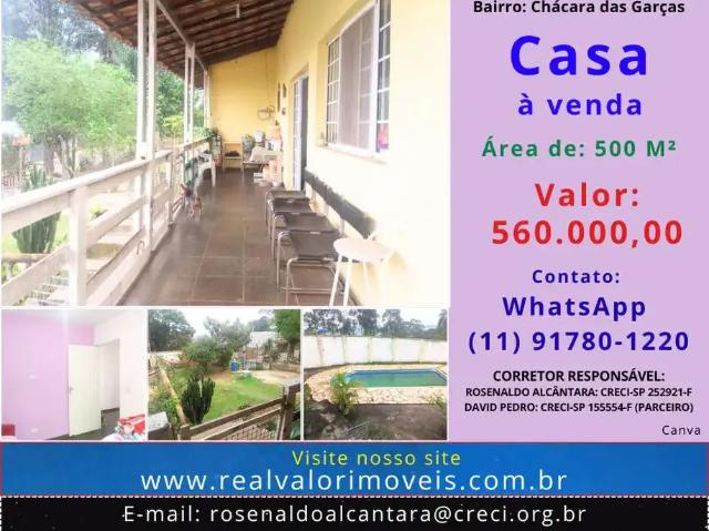 Sítio / Chácara para Venda em Santana de Parnaíba/SP Chácara das Garças 3 Quartos