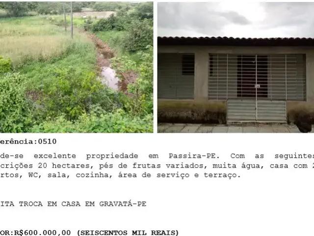 Sítio / Chácara para Venda em Passira/PE Zona Rural