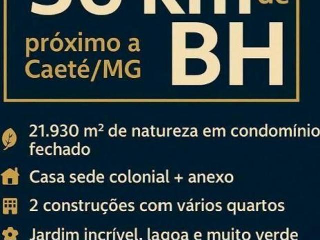Sítio no Condomínio Quintas da Serra Caeté/MG à venda por R$ 950.000 21.930 m²