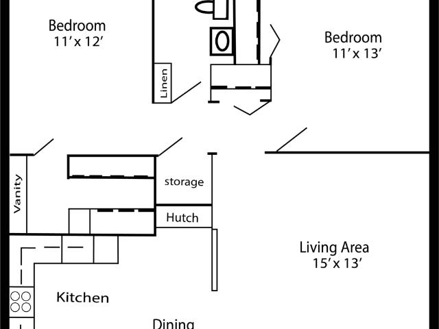 Somerset Park 2 Bedroom Apartment for Rent at 1201 Madeira Dr Se, Albuquerque, NM 87108 South San Pedro