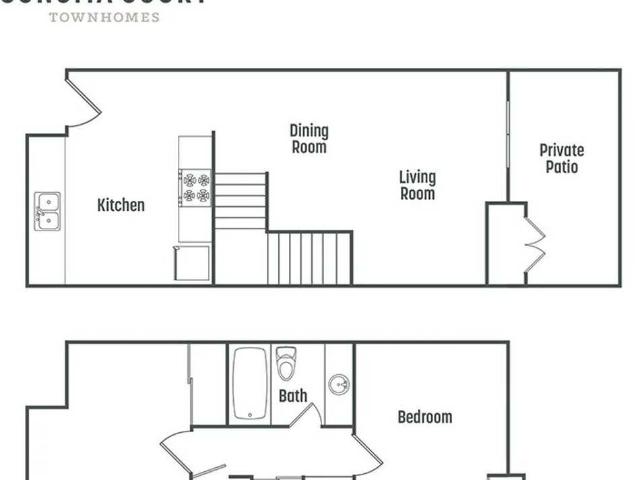 Sonoma Court Townhomes 2 Bedroom Apartment for Rent at 2300 Corby Ave, Santa Rosa, CA 95407