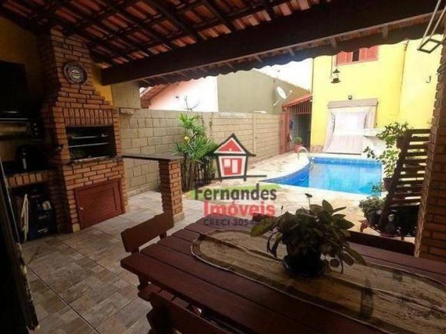 Sobrado mobiliado individual com piscina 2 dormitórios à venda, 130 m² por R$ 430.000 Itaoca Monga