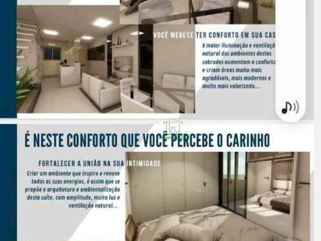 Sobrado novo com cobertura e churrasqueira