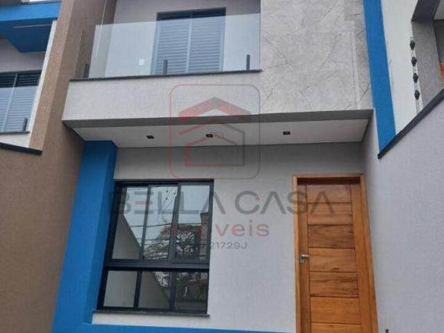 Sobrado novo com 190 m² 3 suítes, 6 vagas e área gourmet