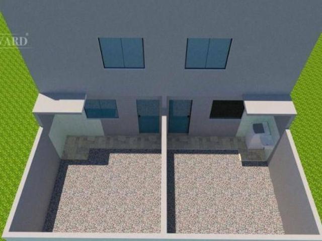 Sobrado novo com 2 dormitórios à venda, 58 m² por R$ 370.000 Sítio Cercado Curitiba/PR