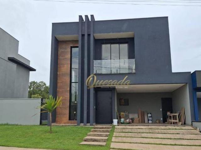 Sobrado novo à venda, 3 dormitórios, 1 suíte, piscina, escritório, Condomínio Milano, Indaiatuba