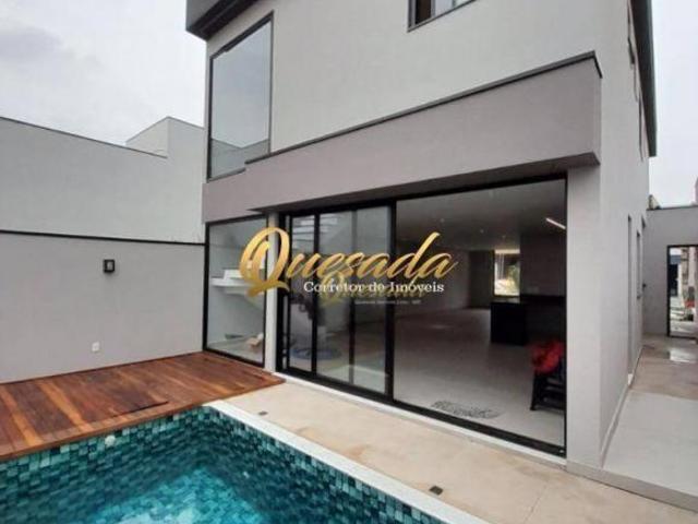 Sobrado novo, à venda, 3 suítes, piscina, Condomínio Gran Reserve, Indaiatuba