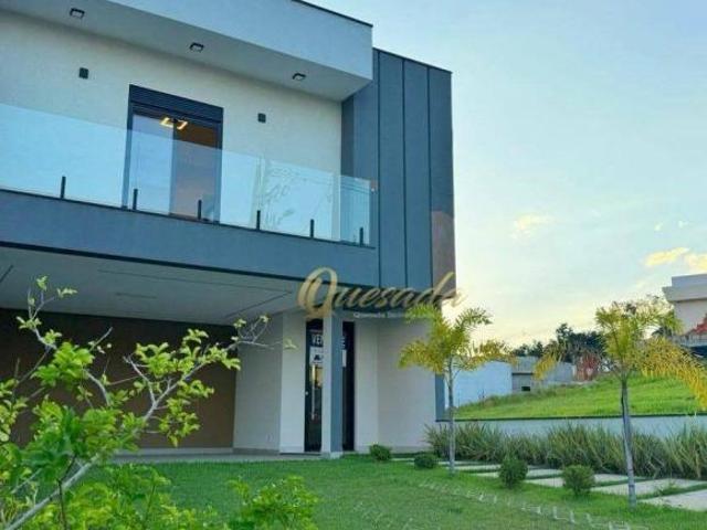 Sobrado novo, à venda, 3 suítes, planejados, sacada, Condomínio Gran Reserve, Indaiatuba