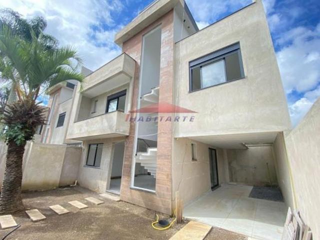 Sobrado Novo à Venda em Curitiba PR: 3 Quartos, 3 Suítes, 2 Salas, 5 Banheiros, 2 Vagas, 160,39m². V