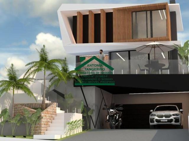 SOBRADO NOVO ALTO PADRÃO 355M²AC 4 SUÍTES 4 VAGAS CONDOMÍNIO REAL PARK–ARUJÁ/SP