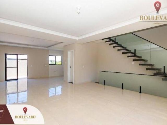 Sobrado novo em condomínio fechado com 3 dormitórios à venda, 225 m² por R$ 1.180.000 Tingui Cur