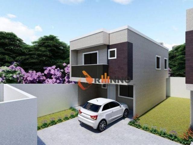 Sobrado de 113 m² novo em condomíno com 3 quartos 1 suíte no bairro Boa Vista