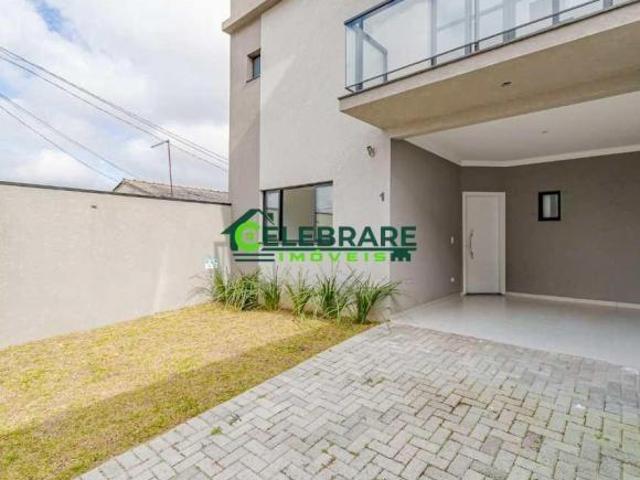 SOBRADO NOVO EM S.J. DOS PINHAIS! 04 QTOS, 02 SUÍTES, TERRAÇO