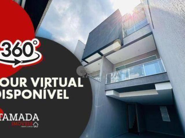 Sobrado novo frontal com 3 suítes, área gourmet, 3 vagas à venda, 160 m² por R$ 850.000 Vila Esper