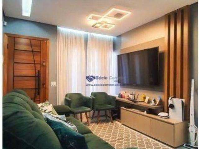 Sobrado à 450 Metros do Metrô de 141m² 2 Dormitórios 2 Suítes, 2 Vagas, Espaço Gourmet com Churrasqu
