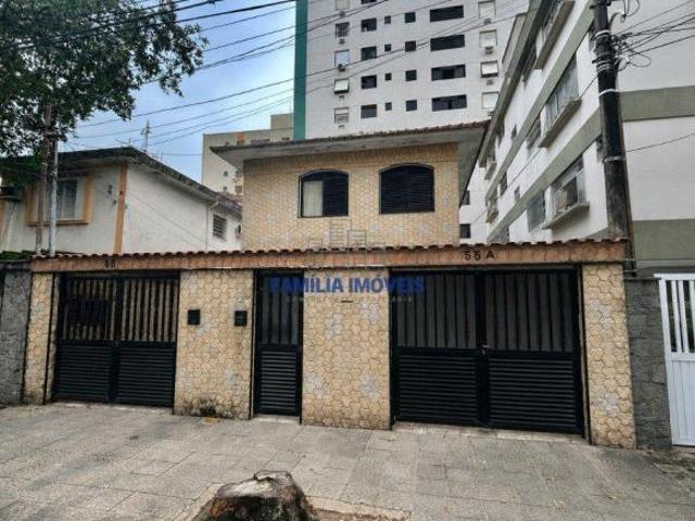 Sobrado à venda 3 quartos suíte edícula Embaré Santos/SP