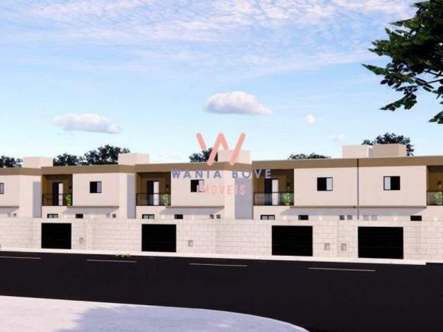 Sobrado à venda, 02 Dormitórios, 84m² a partir de R$310.000, Balneário dos Golfinhos Caraguatatuba