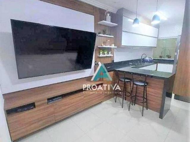 Sobrado com 2 dormitórios à venda, 115 m² por R$ 580.000,09 Vila Humaitá Santo André/SP