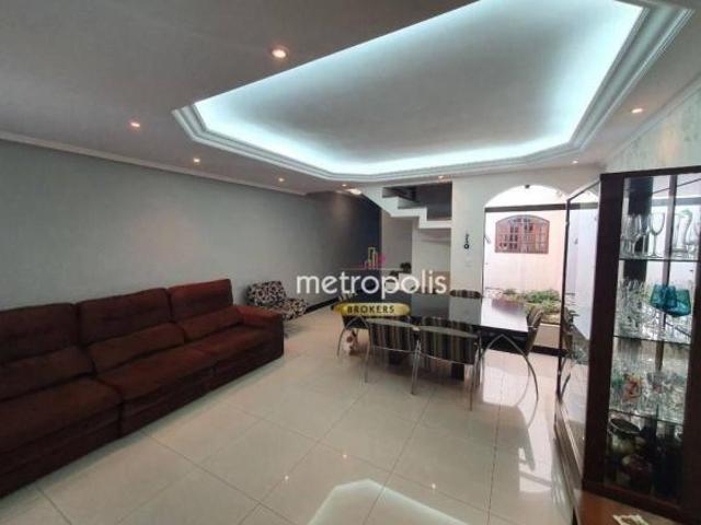 Sobrado com 3 dormitórios à venda, 215 m² por R$ 981.000,00 Vila Camilópolis Santo André/SP