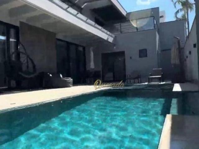 Sobrado à venda 4 suítes, piscina, fotovoltaica, ar, mobiliado, condominio Duas Marias Indaiatuba