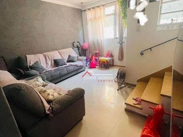Sobrado à venda, 90 m² por R$ 320.000,00 Macuco Santos/SP