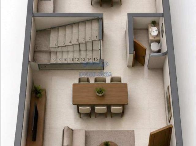 Sobrado à venda em Santo André, Vila Scarpelli, com 3 quartos, 169m²