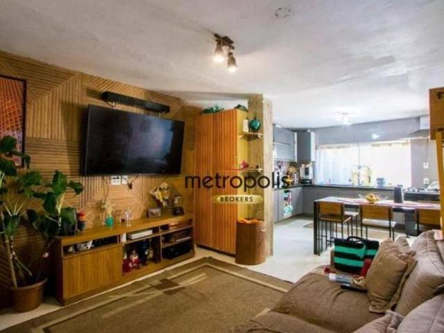 Sobrado com 4 dormitórios à venda, 207 m² por R$ 690.000,00 Vila Linda Santo André/SP